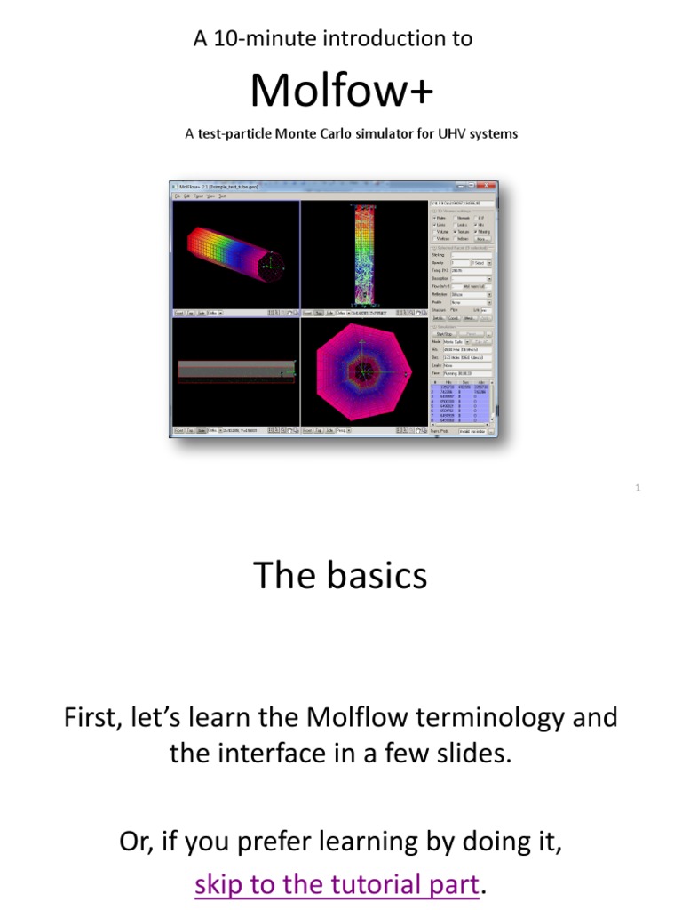 Molflow Quick Start | PDF | Polygon | Vertex (Geometry)