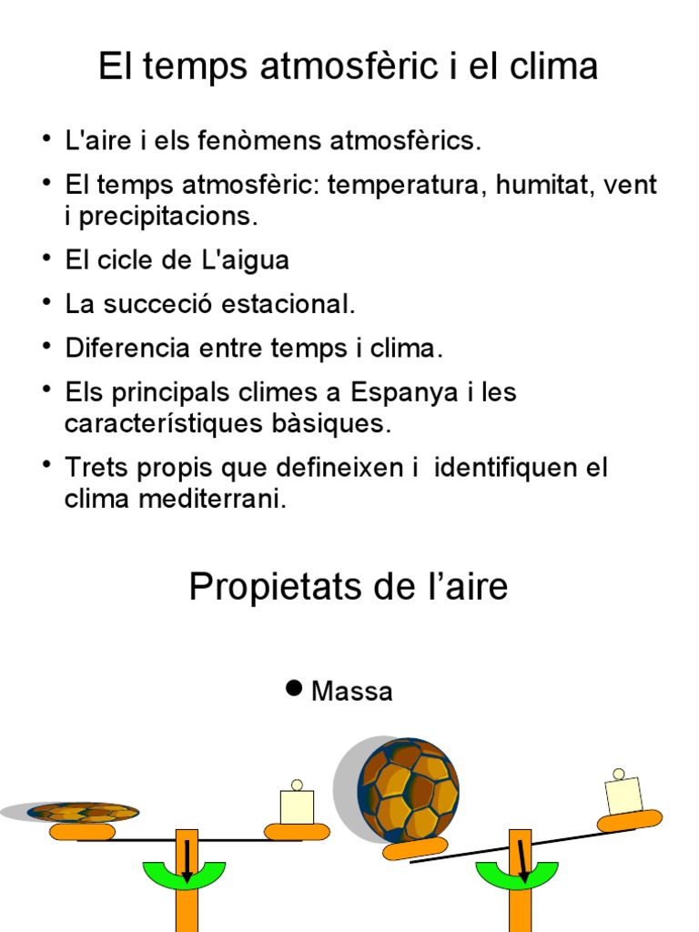 Tema 4 El Temps I El Clima | PDF