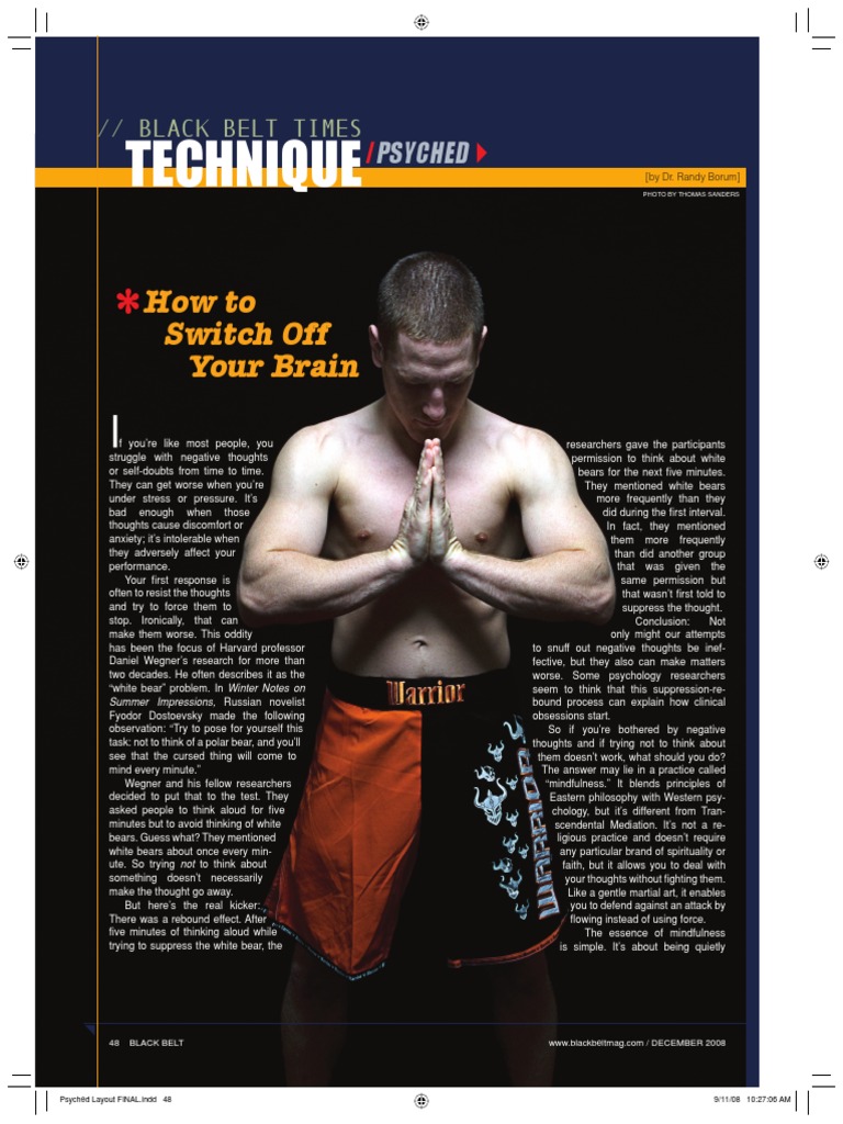 Technique: How To Switch Off Your Brain | PDF | Breathing | Mindfulness