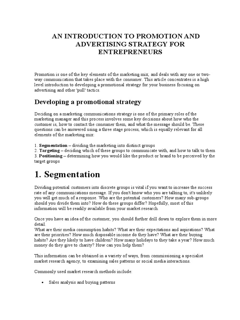 Sinisa Zaric - Introduction To Promotion and Advertising Strategy For ...