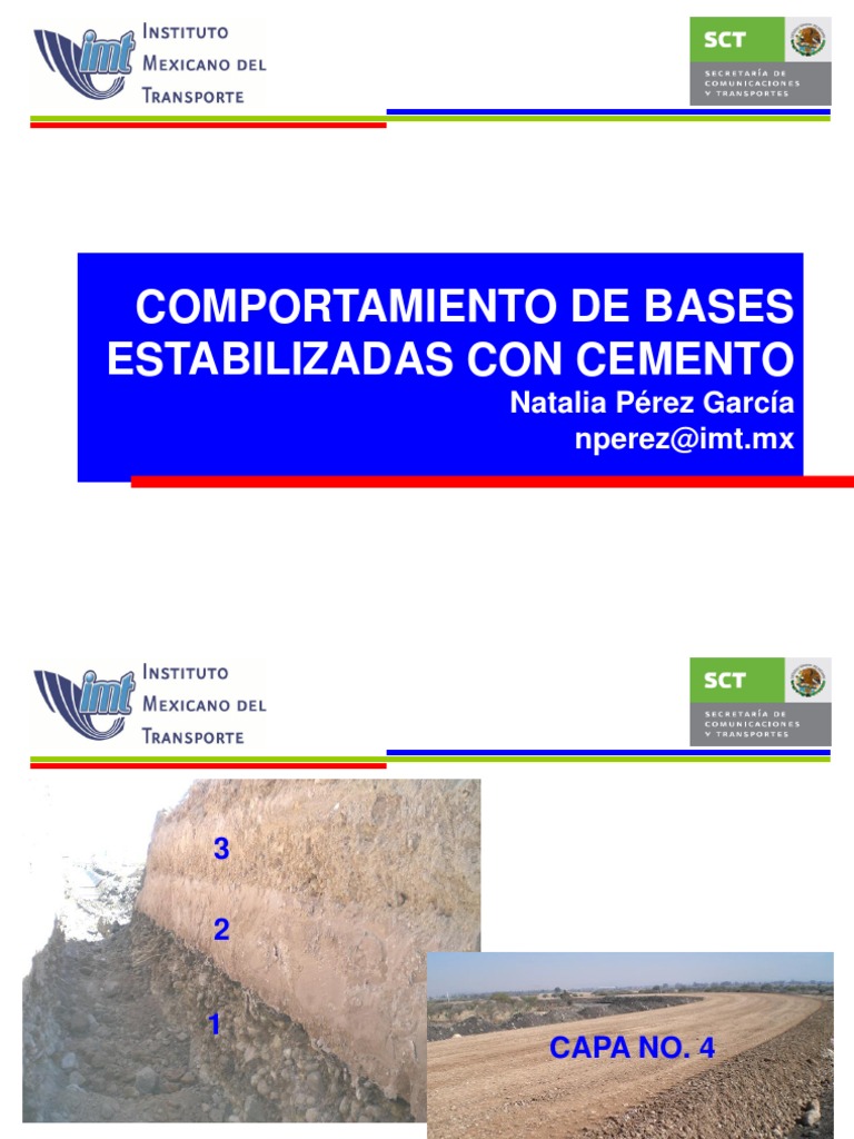 Bases Estabilizadas Con Cemento | PDF | Fatiga (material) | Cemento