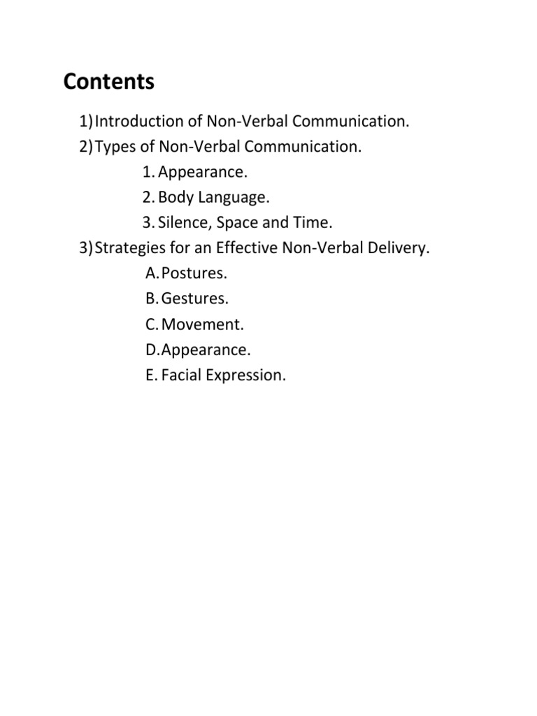 Nonverbal Communication (Presentation) | PDF | Nonverbal Communication ...