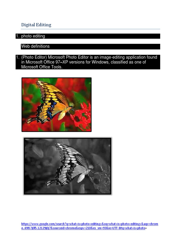 Photo Editing Basics Explained | PDF