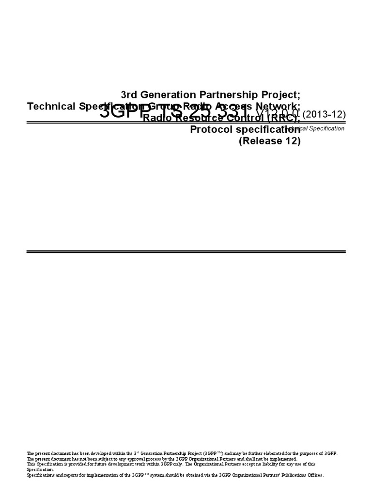 3gpp Specifications Pdf