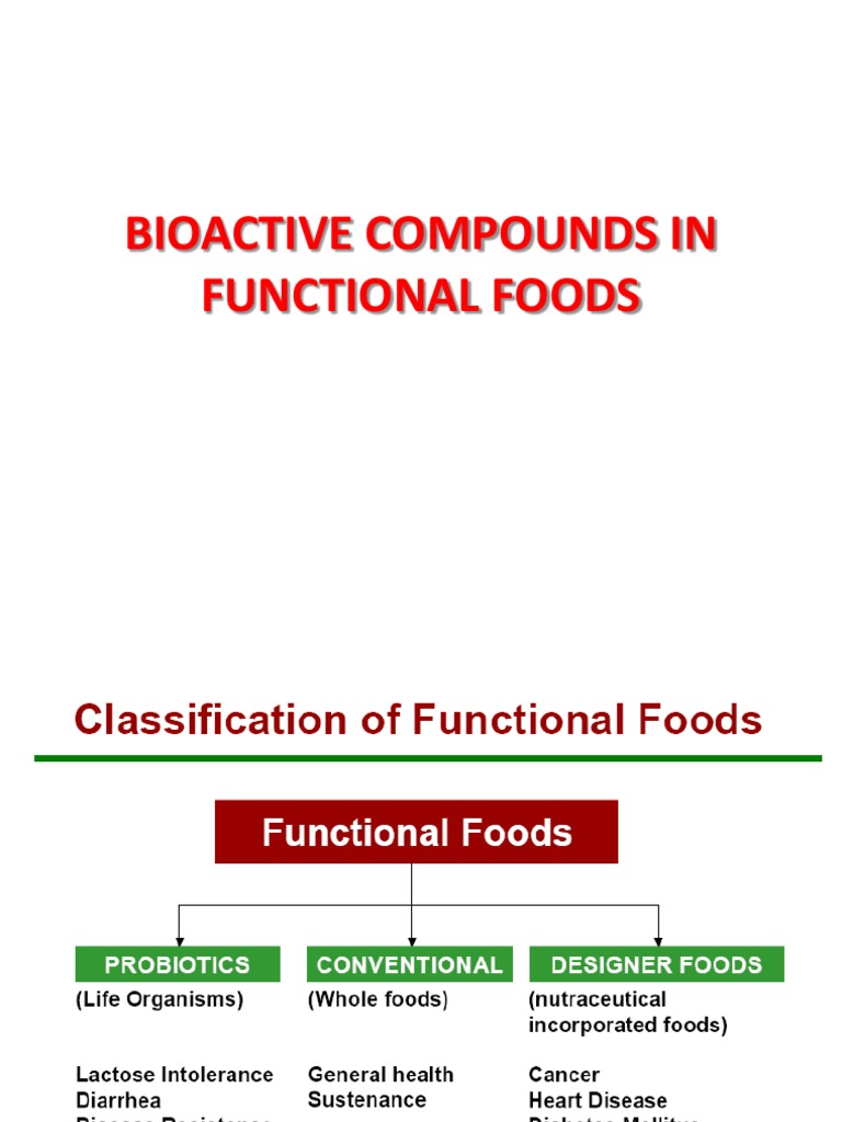 Health Enthusiasts: Bioactive Foods | PDF