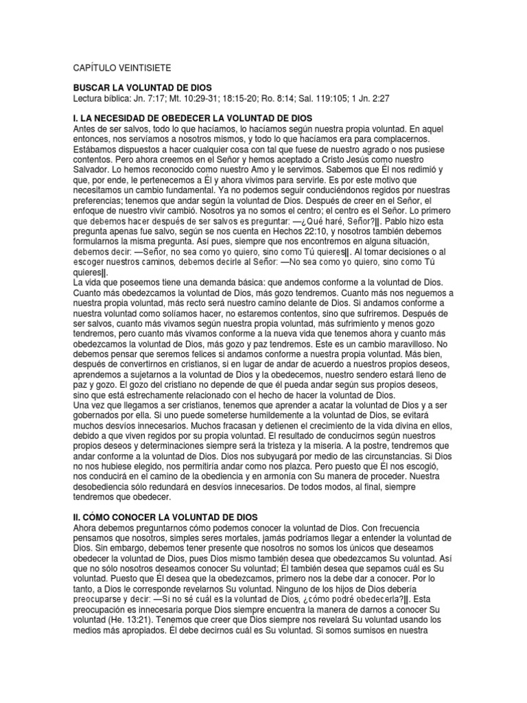 Como Conocer La Voluntad de Dios (Watchman Nee) | PDF | espíritu Santo | Pablo el apóstol