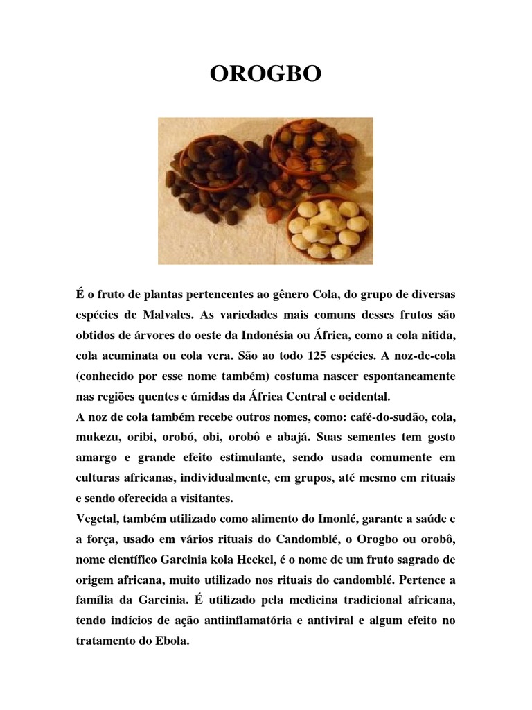 OROGBO | PDF | Plantas | Religião e crença