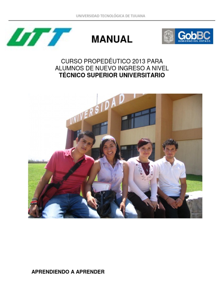 Manual Tsu 2013 Aprender A Aprender PDF | PDF | Logística | Prueba ...