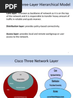 The Cisco Three Layer Hierarchical Model PDF | PDF | Network Switch ...
