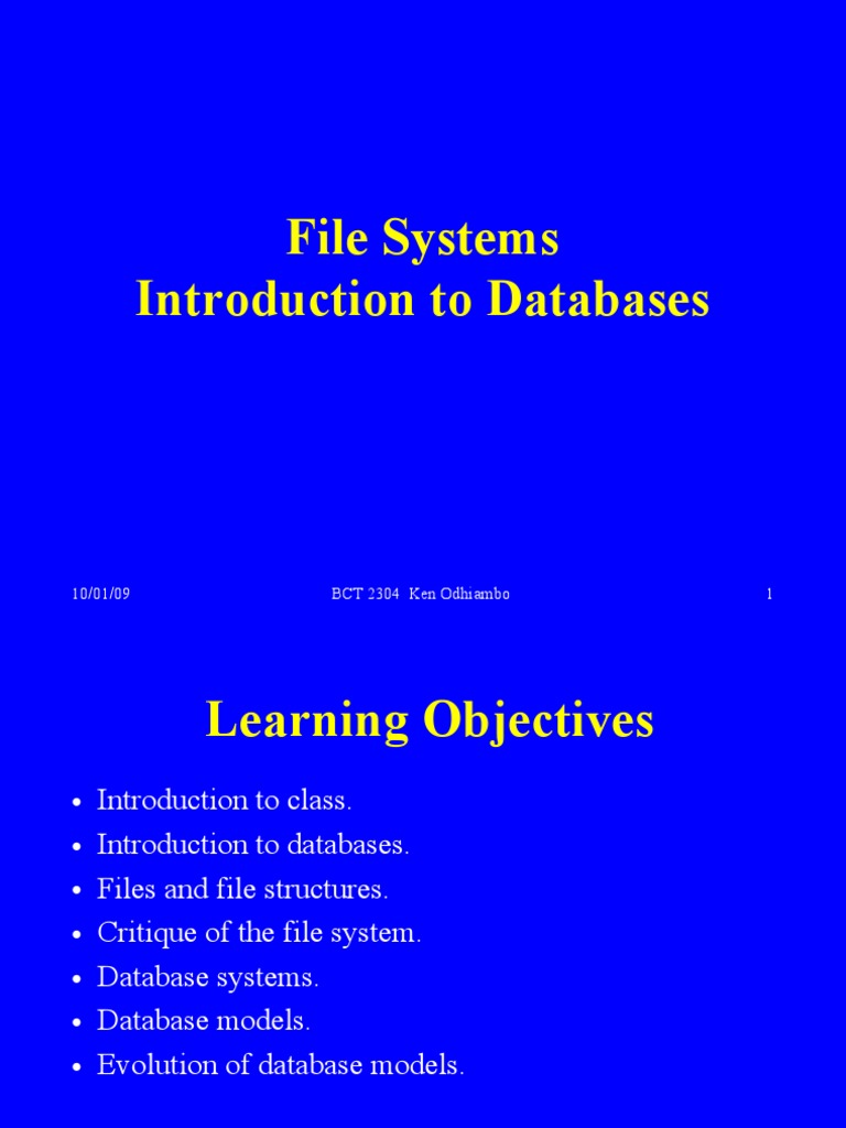 Chapter 1 Introduction To Databases Pdf Databases Relational Database