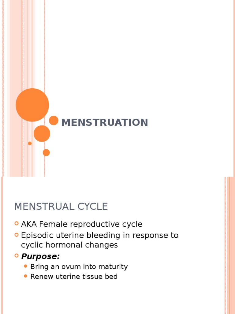 Menstruation | PDF | Menstrual Cycle | Menstruation