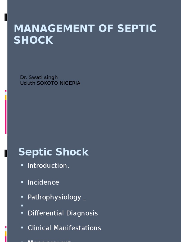 Management of Septic Shock | Shock (Circulatory) | Sepsis