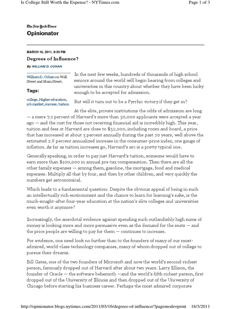 To Go or Not To Go | PDF | Tuition Payments | Entrepreneurship