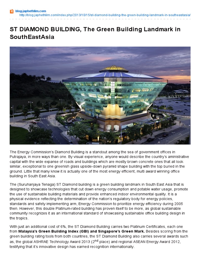 ST Diamond Building | Download Free PDF | Green Building | Solar Energy