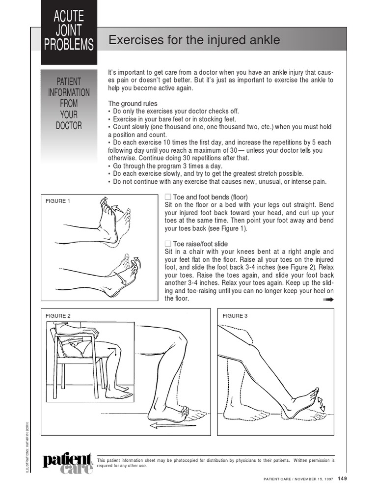 Ankle Exercise | PDF | Foot | Knee