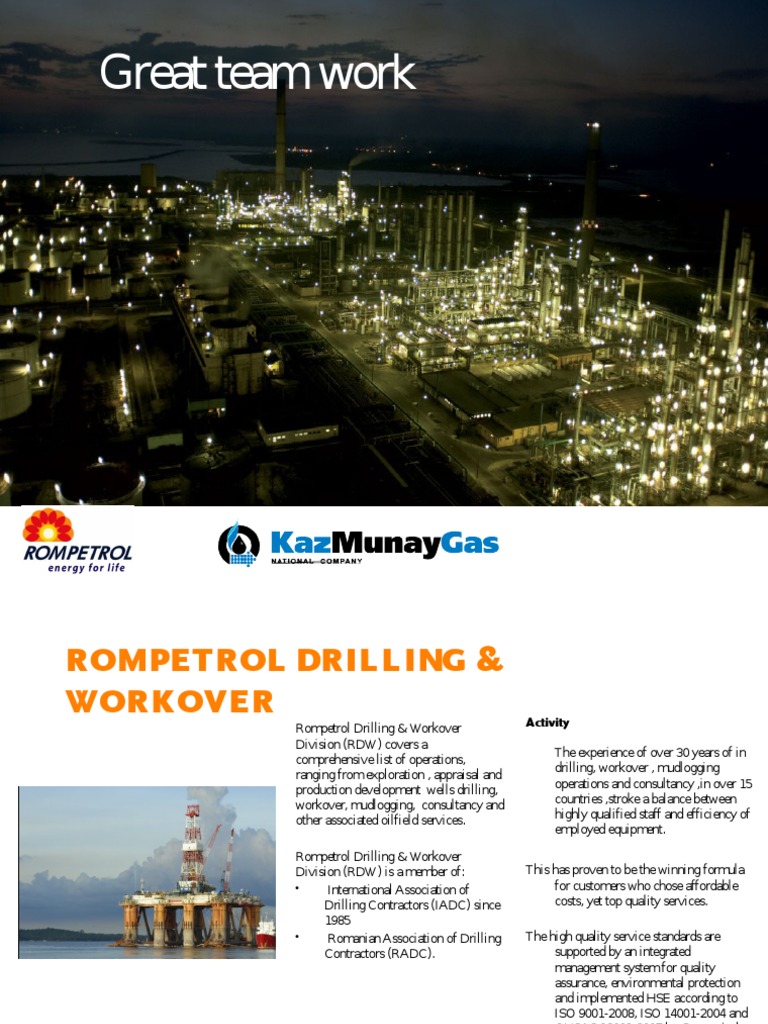 Rompetrol Drilling & Workover Services | PDF | Technology & Engineering