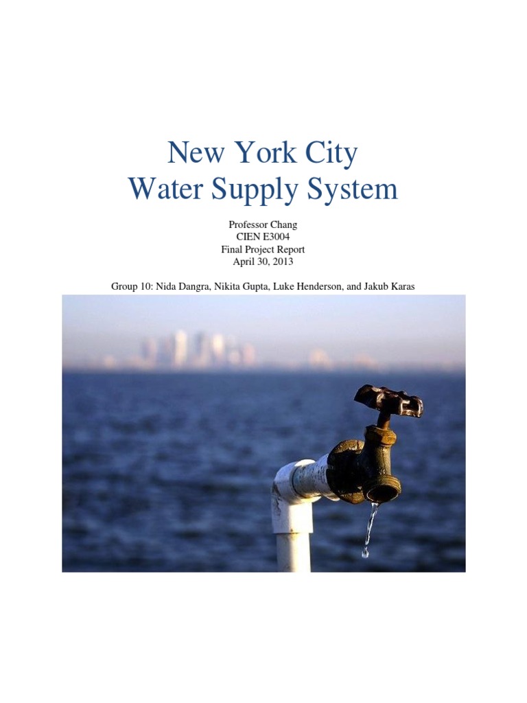 NYC Water Supply System Overview | PDF | Water Supply Network | Water ...
