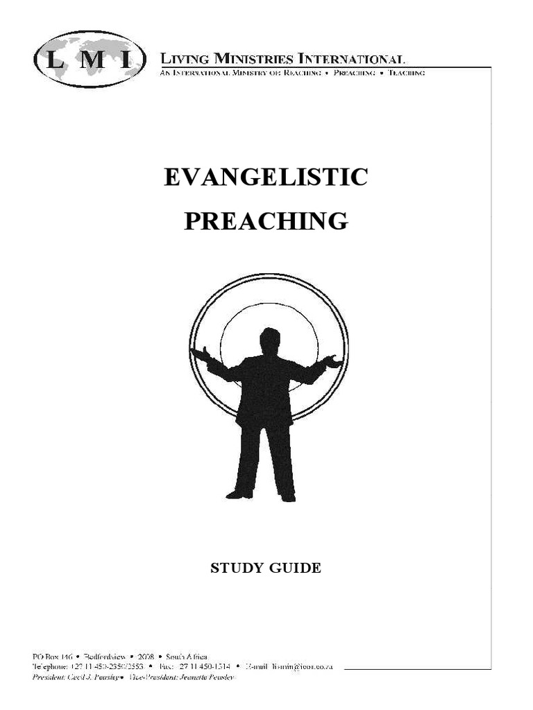 Evangelistic Preaching - Study Guide | PDF | Sermon | Evangelism