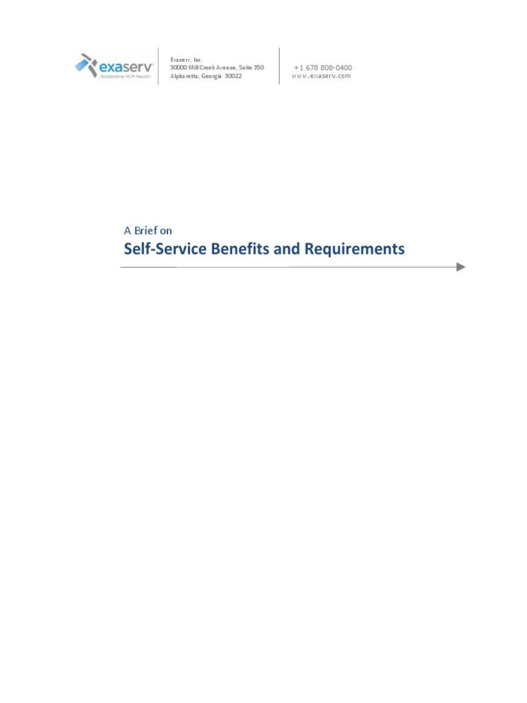 Key Considerations for a Successful Employee and Manager Self-Service ...