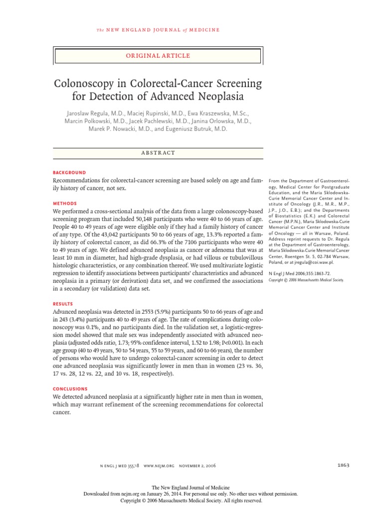 Jurnal Colonos | PDF | Colorectal Cancer | Colonoscopy