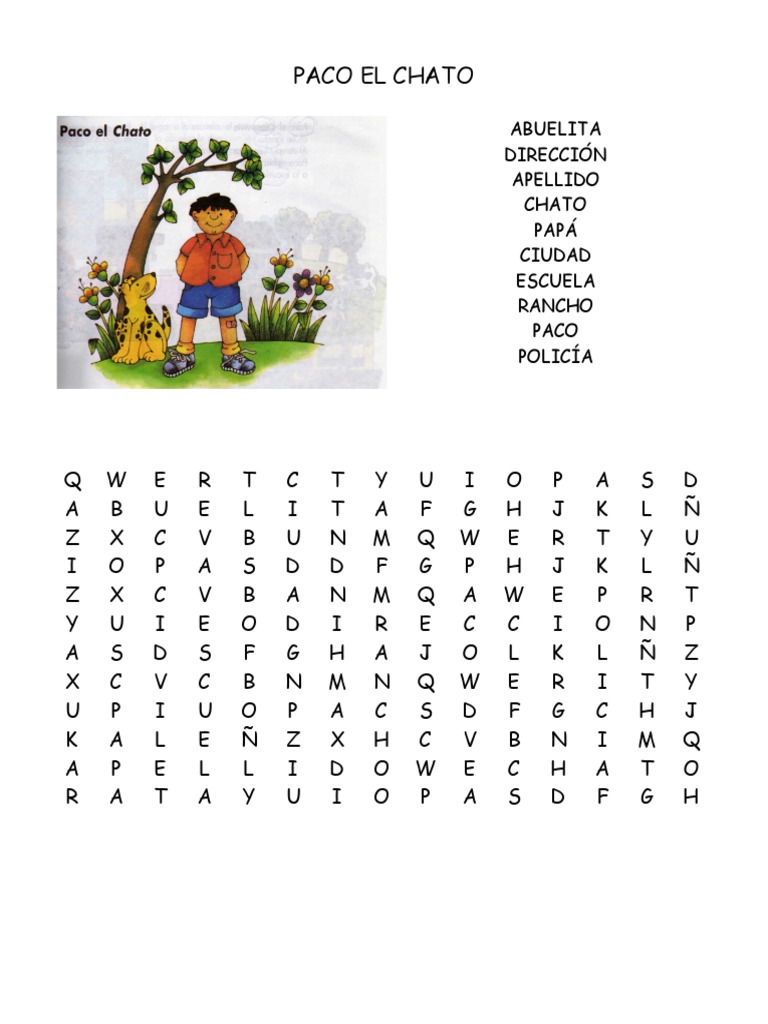 Sopa de Letras - Libro Del Perrito | Tipos de ciclo | Naturaleza