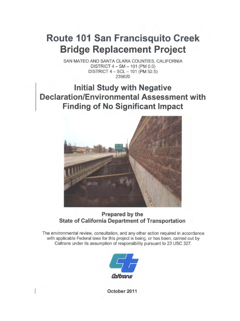 Caltrans Report - San Francisquito Creek Bridge Replacement in Palo Alto, California - Woodland ...