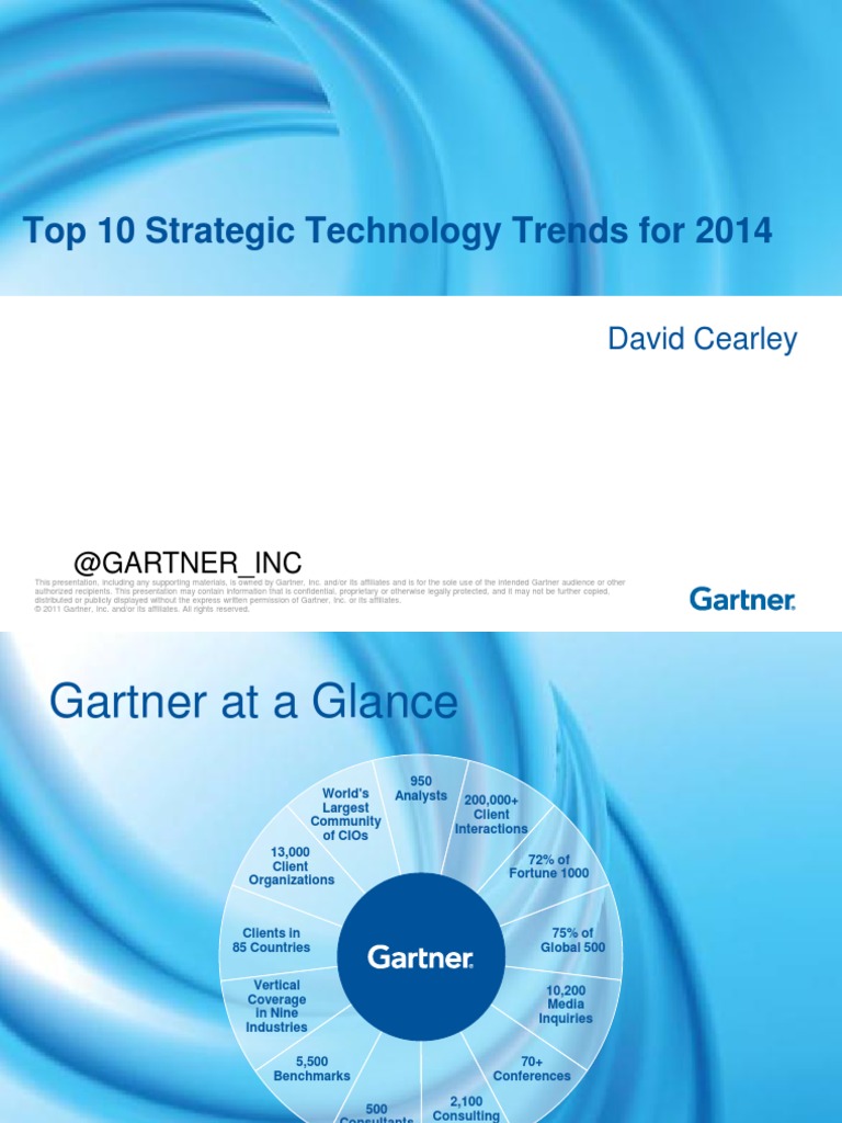 Gartner - Top 10 Strategic Technology Trends For 2014 PDF | PDF ...