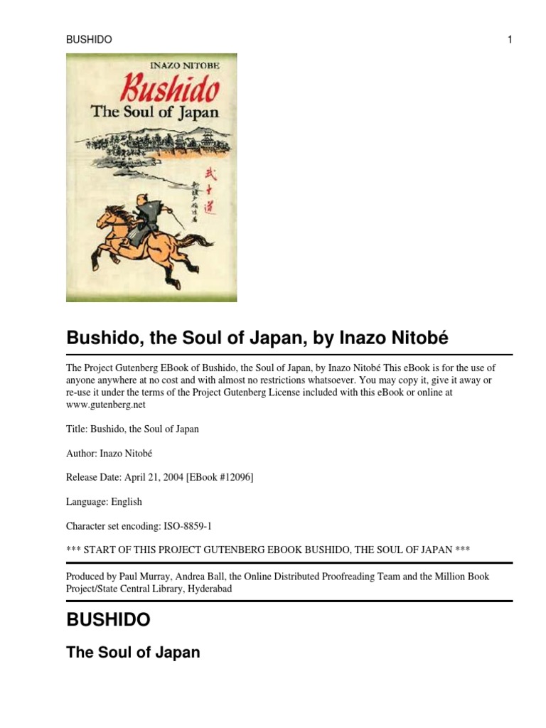 Bushido | PDF | Courage | Bushido