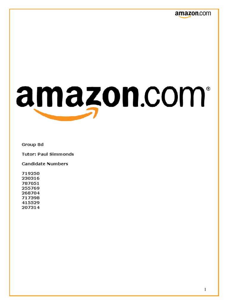 Amazon Strategic Plan | PDF