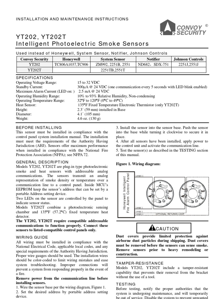 Intelligent Photoelectric Smoke Sensors | PDF | Electromagnetic ...