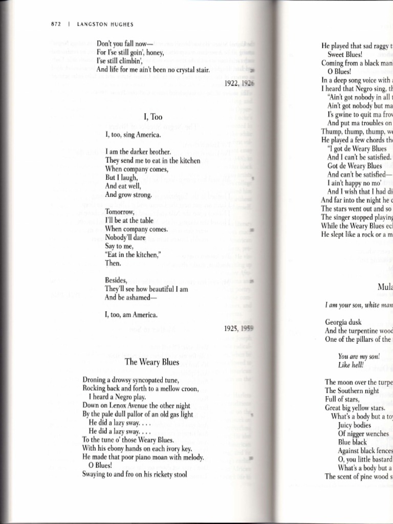 Poem I, Too | PDF