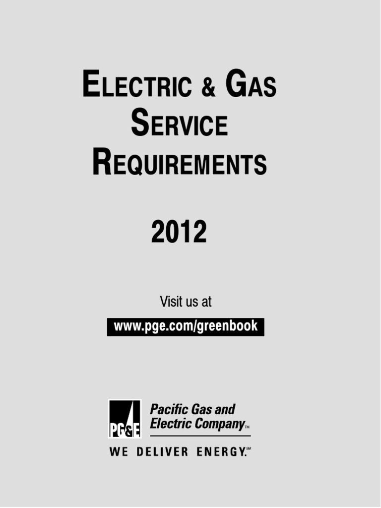 PG&E 2012 Greenbook Manual | PDF | Pacific Gas And Electric Company ...