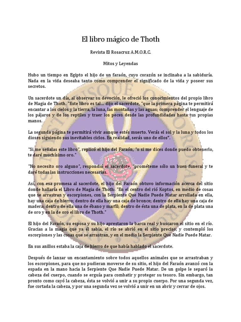 El Libro Magico de Thoth | PDF