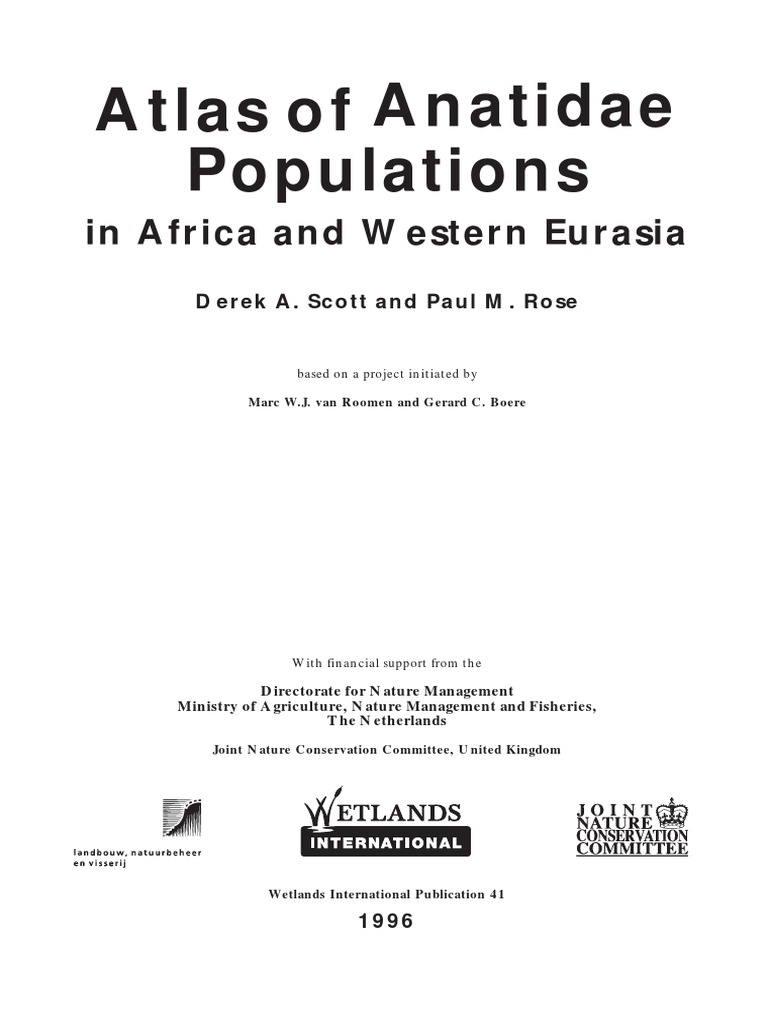 Atlas of Anatidae Populations in Africa W Eurasia | PDF | Bird ...