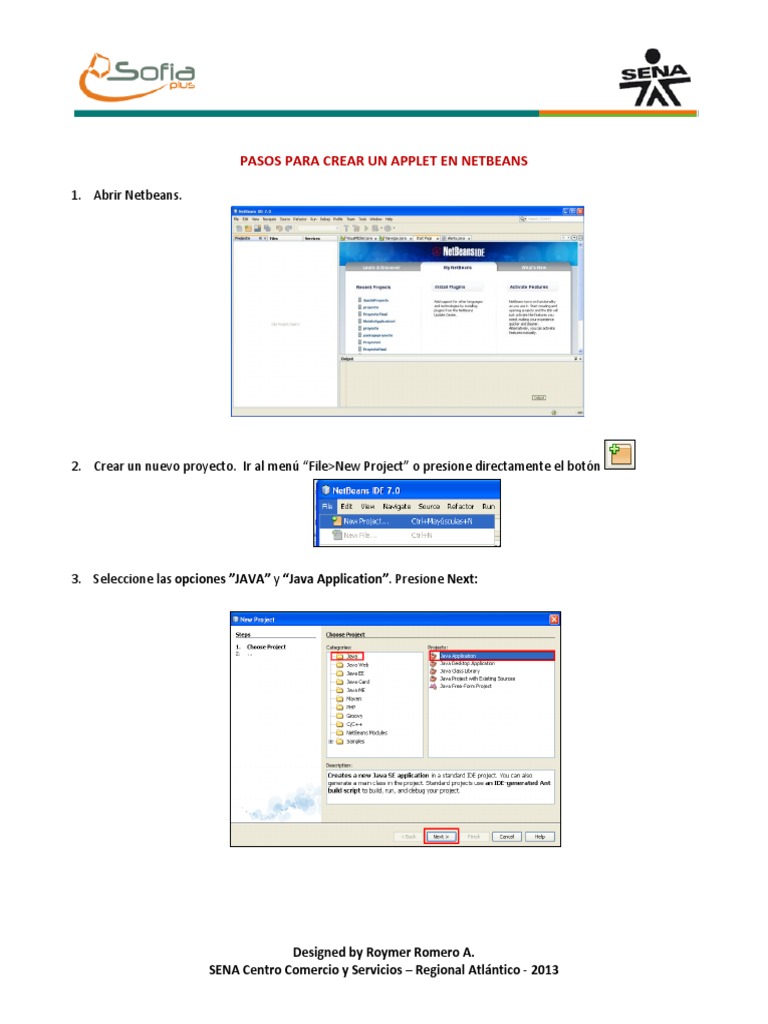 Pasos para Crear Un Applet Con Netbeans | PDF