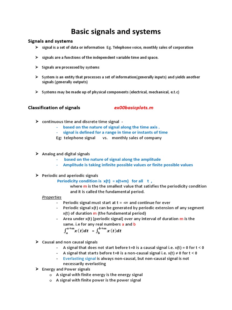 01 Basic Signal | PDF | Signal (Electrical Engineering) | Sampling ...