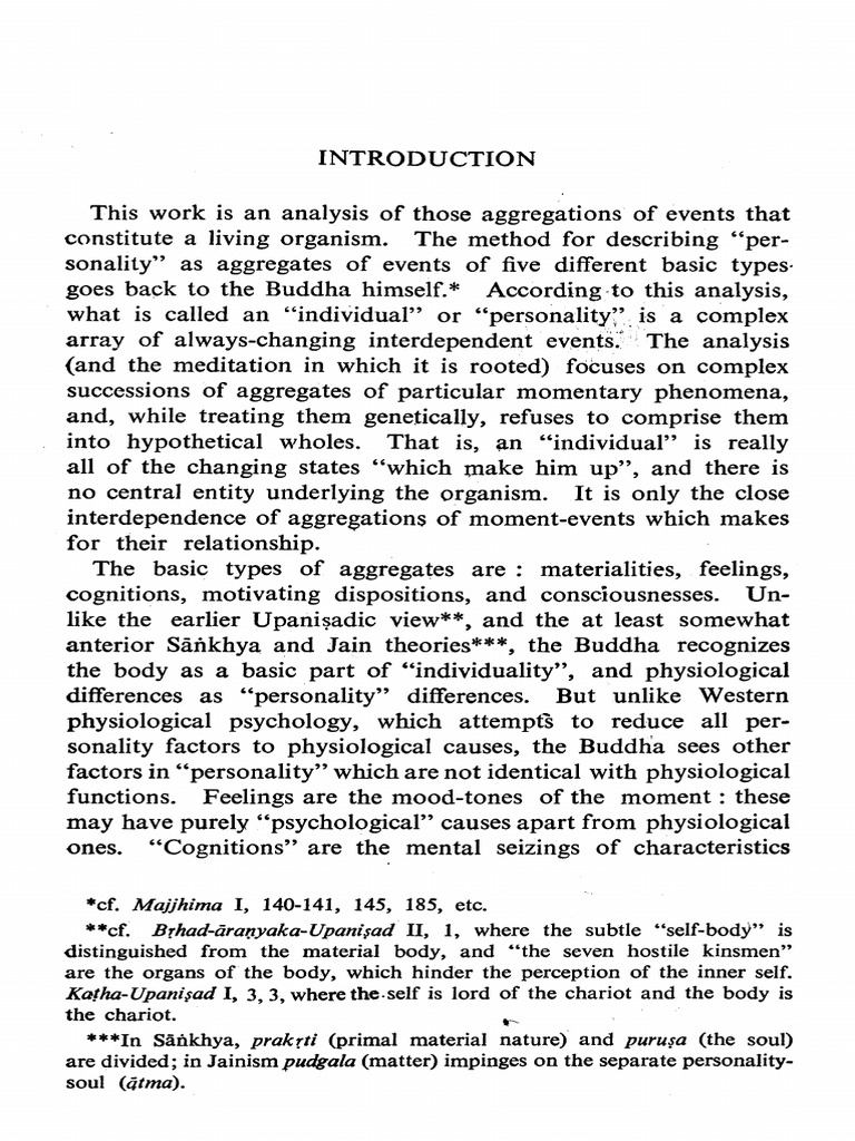 Understanding the Five Aggregates | PDF | Consciousness | Emotions