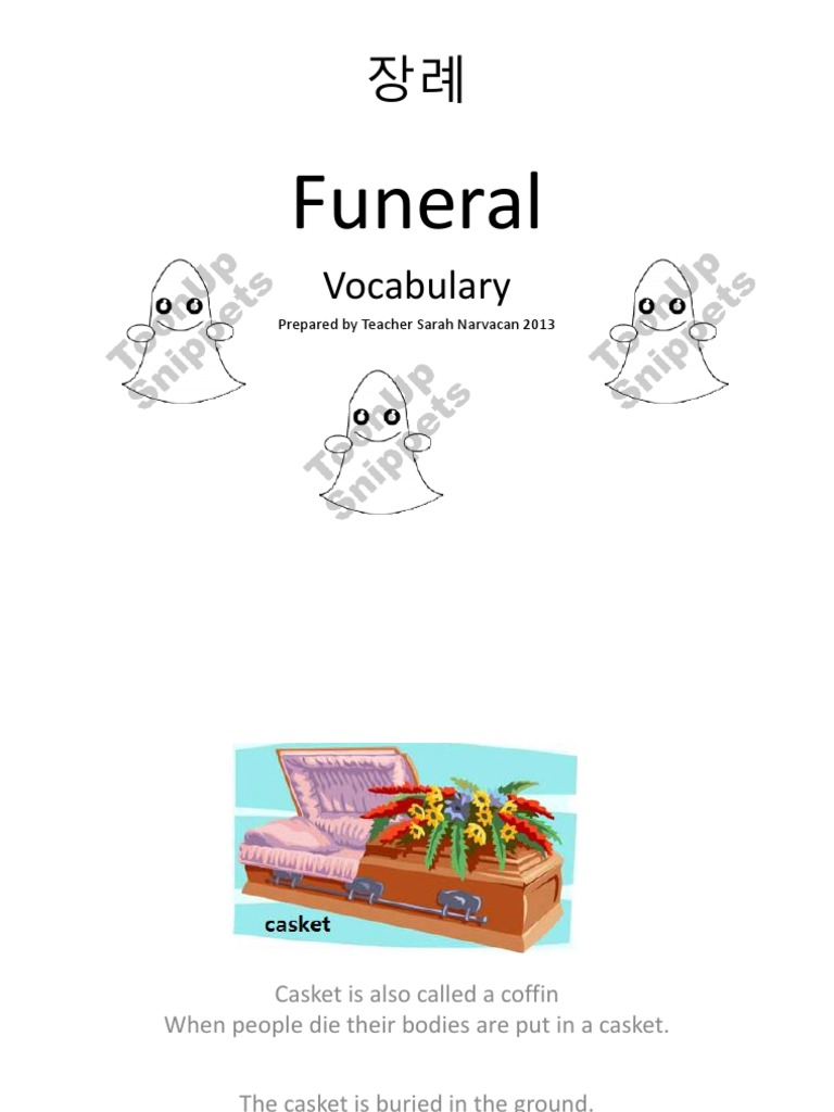 Funeral Vocabulary List Final | PDF