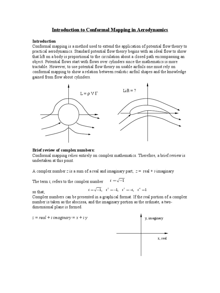Introduction To Conformal Mapping | PDF | Lift (Force) | Airfoil