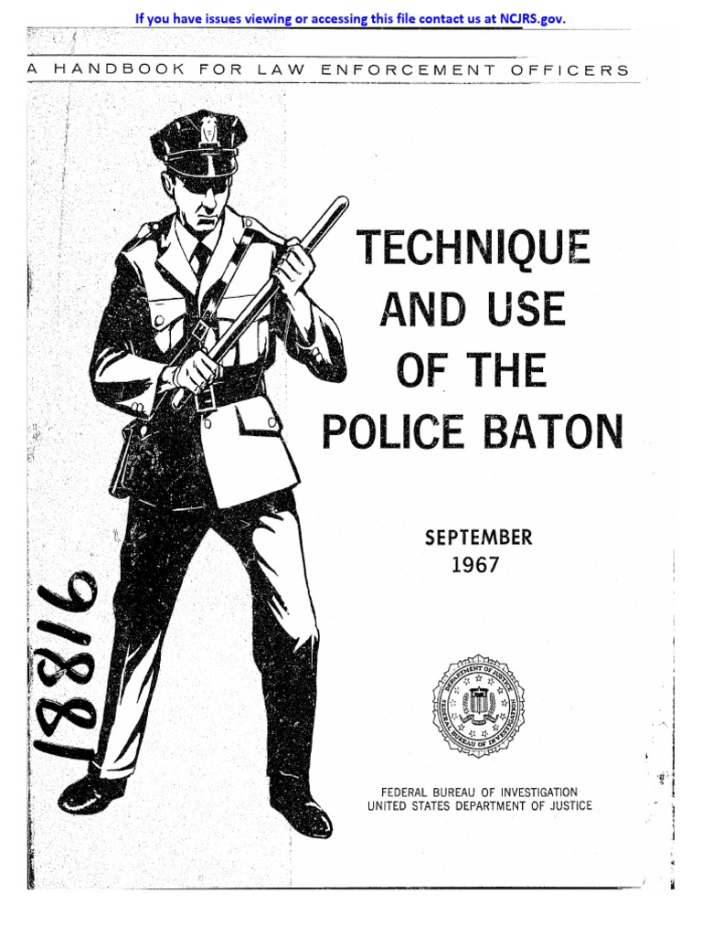 Police Baton Techniques Handbook | PDF | Elbow | Police