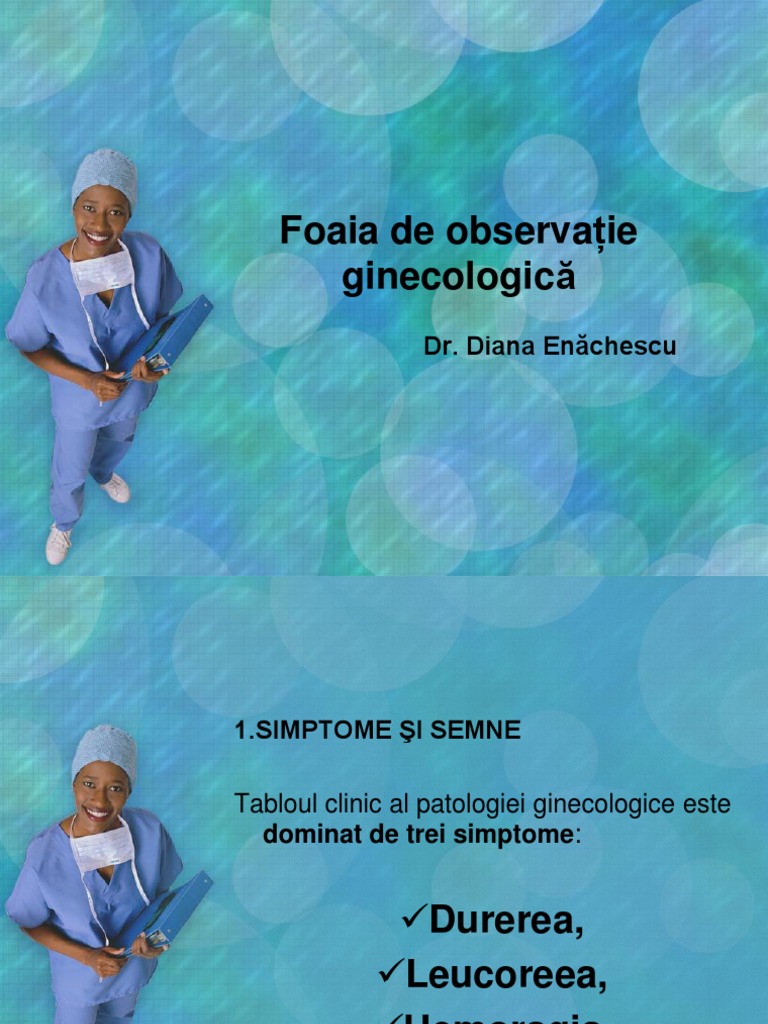 Curs 1 - Foia de Observatie Gineco | PDF