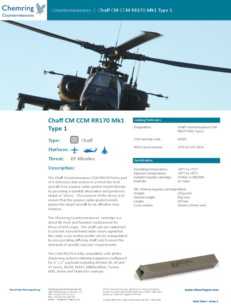 RR-170 Chaff | PDF | Military Science | Military Technology