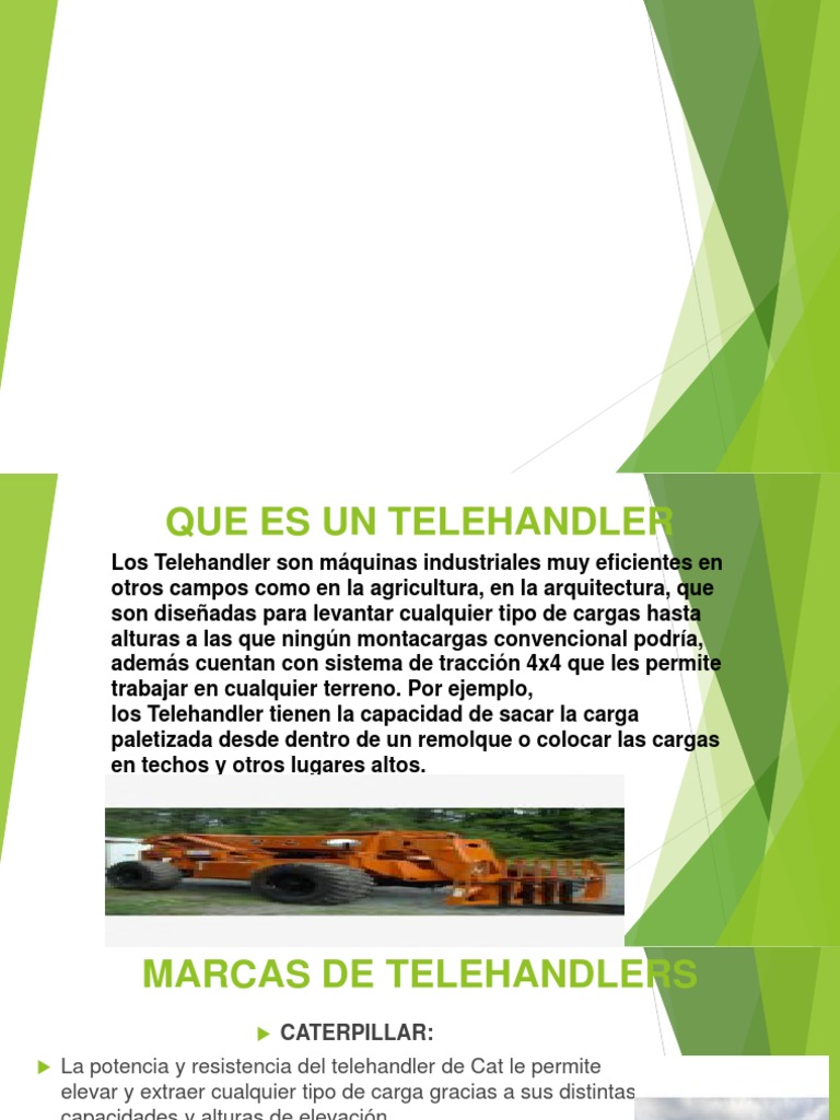 Introducción al Telehandler y sus Partes | PDF | Transmisión (Mecánica ...