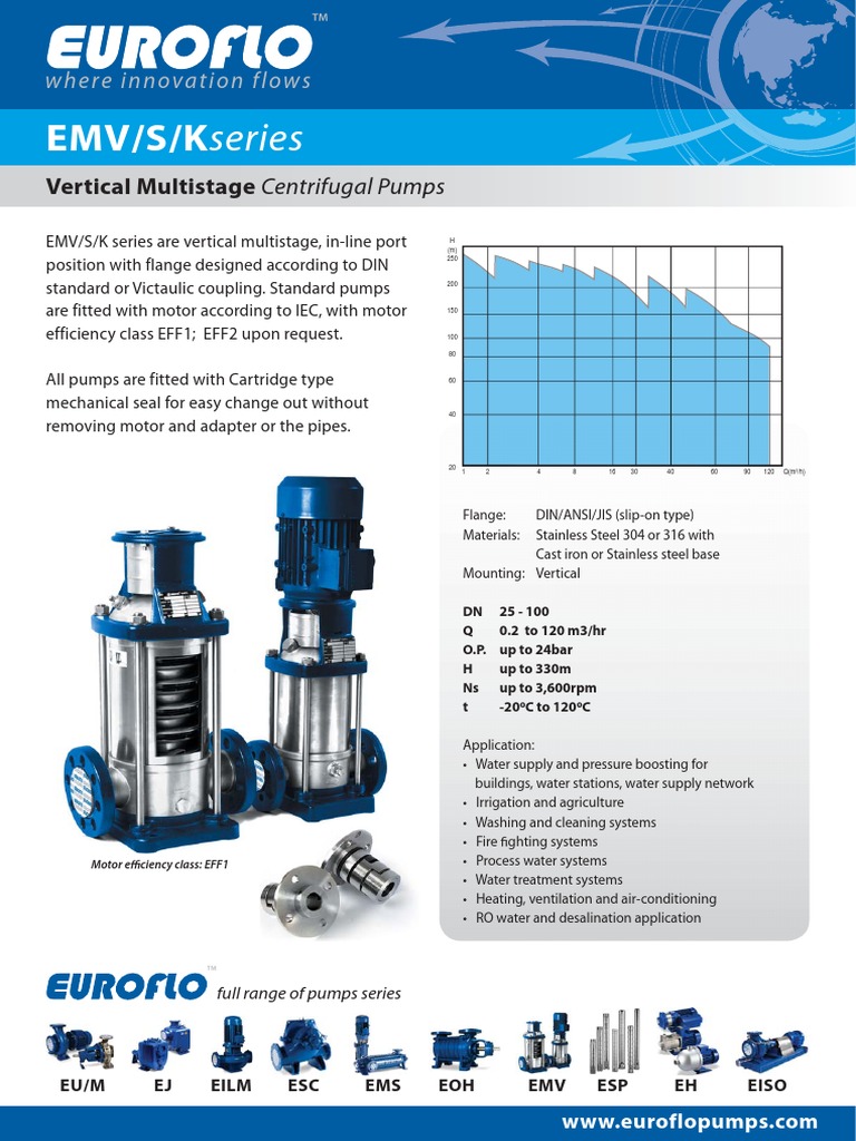 Euroflo Pump Series Overview | PDF | Pump | Hvac
