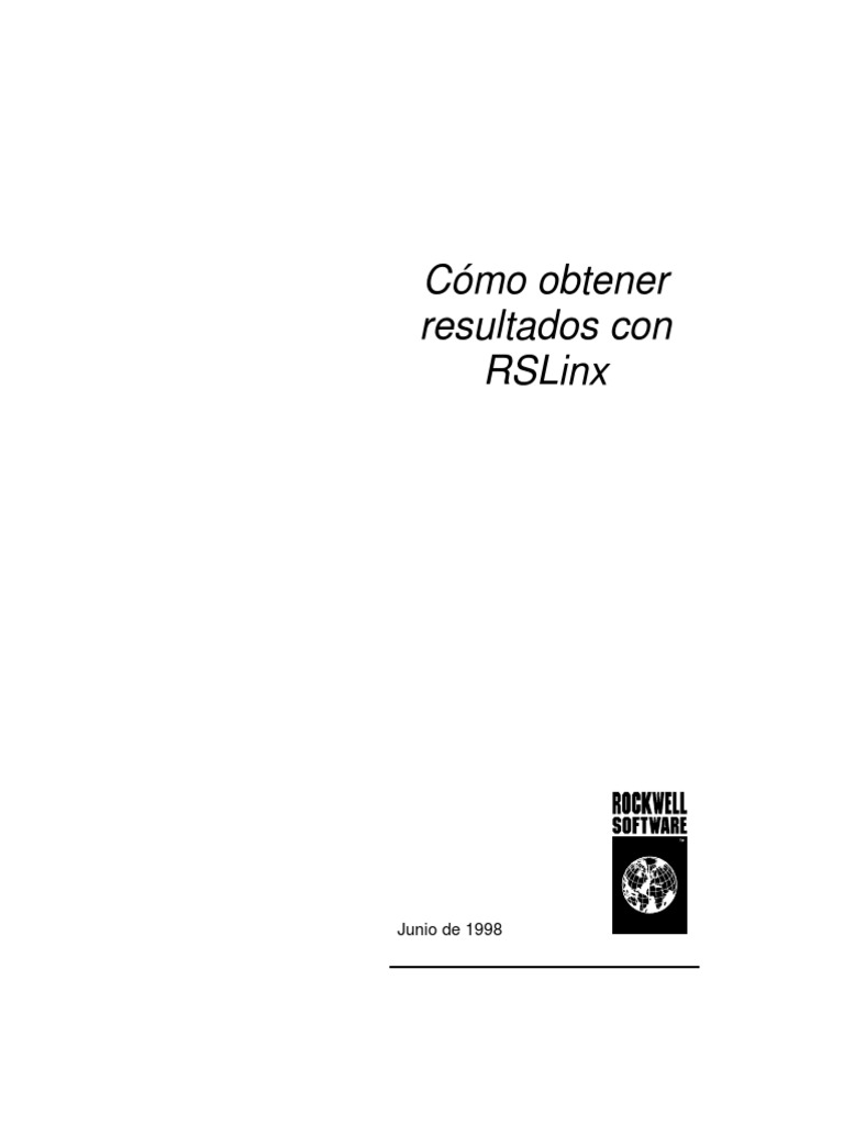 Manual Software RSLinx. | PDF | Ventana (informática) | Point and Click