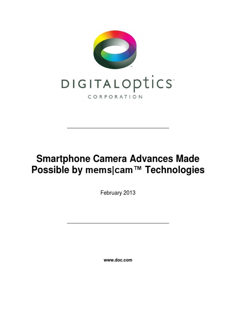 Smartphone Camera Advances Made Possible by Mems Cam Technologies ...