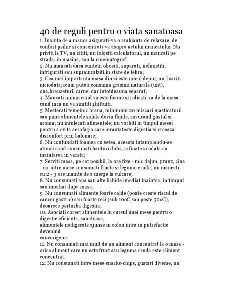 40 Reguli | PDF