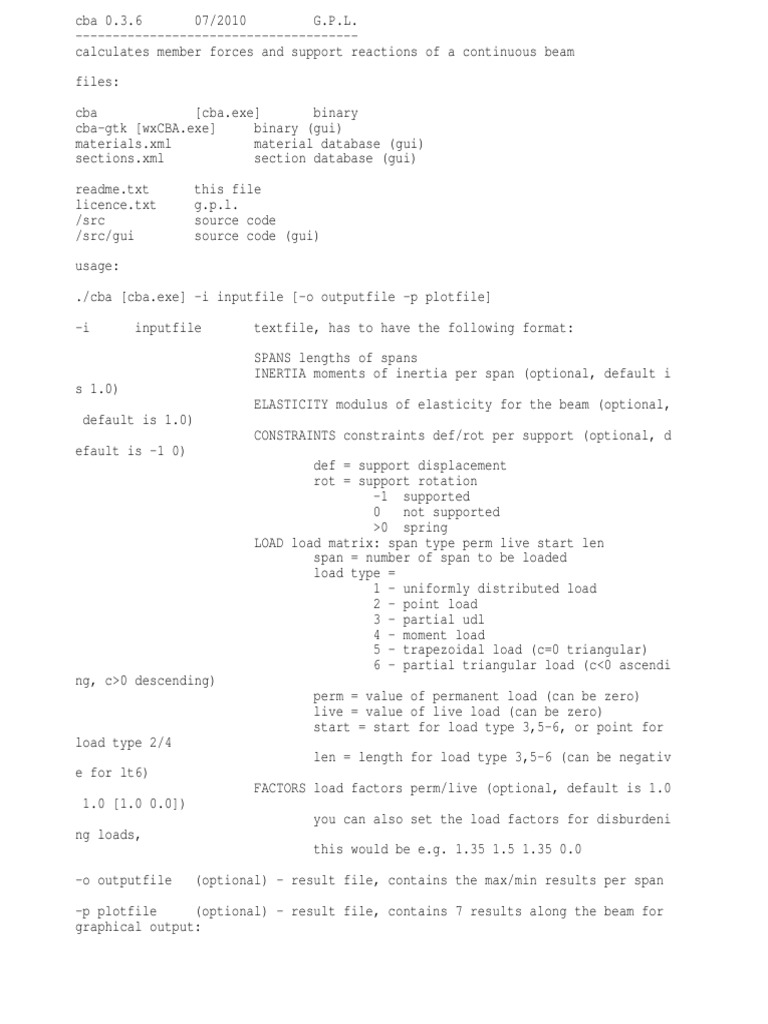 Readme | PDF | Beam (Structure) | Computer File