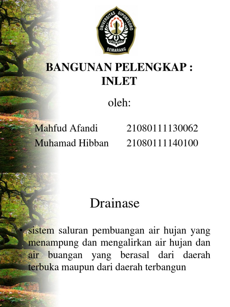 Drainase (Inlet) | PDF