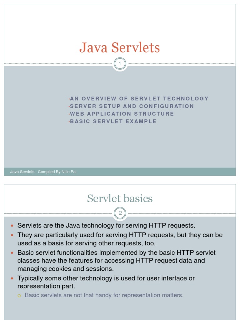Java Servlet Technology Overview Guide | PDF | Java Servlet | Java (Programming Language)